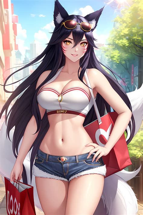Shopping Date With Ahri By Aiartshines On Deviantart