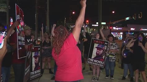 Candle Light Vigil For Tyre Nichols Held Outside Orlando Police
