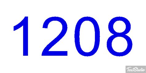 1208 Number Animated  Logo Designs