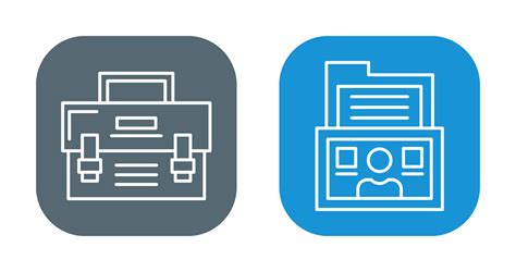Briefcase And Folder Icon 32656653 Vector Art At Vecteezy