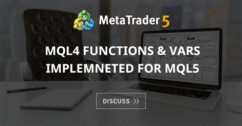 Mql4 Functions And Vars Implemneted For Mql5 Indices General Mql5