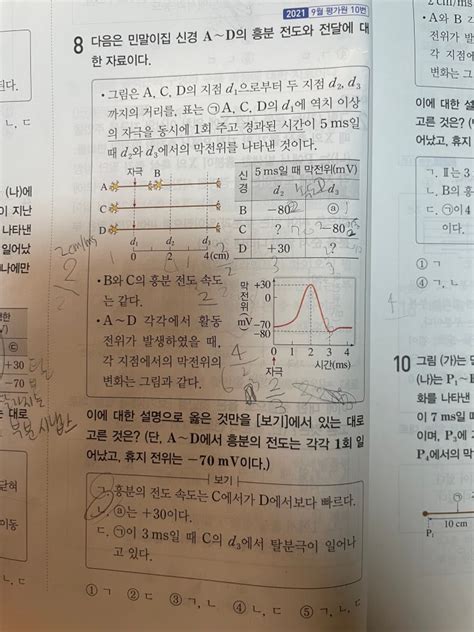 생명과학1 문제 알려주세요 지식in