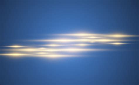 아름다운 밝은 수평 플레어 투명한 배경에 황금 눈부심 어두운 배경에 밝은 줄무늬 노란 광선 경찰관에 대한 스톡 사진 및 기타 이미지 Istock