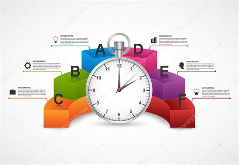 Infographics Design Template Stopwatch Vector Illustration Stock Vector By Samarets