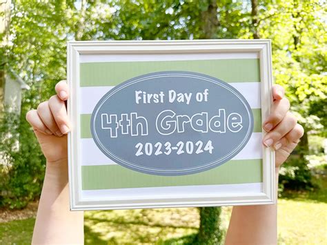 Free Printable First Day Of School Signs 2023 Mary Martha Mama