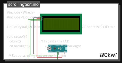 Scrolling Text On Lcd Copy 2 Wokwi Esp32 Stm32 Arduino Simulator