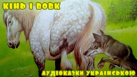 Аудіоказка для дітей Кінь і Вовк Слухати українські казки Youtube