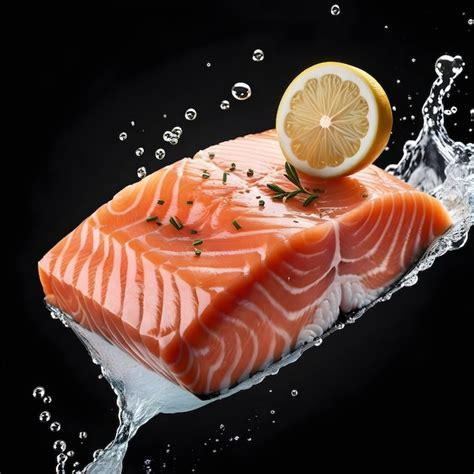 Premium Photo Fresh Salmon Slice