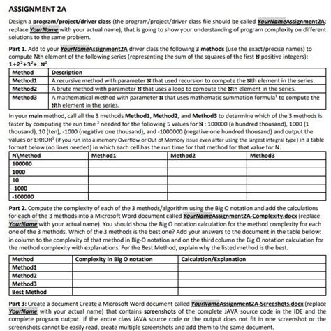 Solved Assignment 2a Design A Programprojectdriver Class