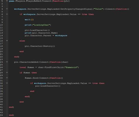 Loading Player When Map Loads Not Working Scripting Support Developer Forum Roblox