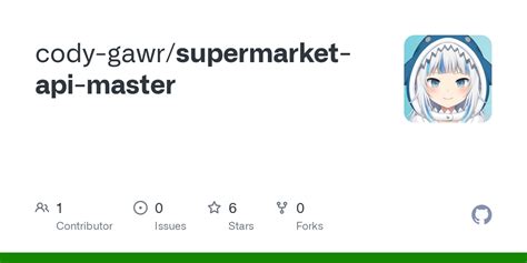 GitHub Cody Gawr Supermarket Api Master