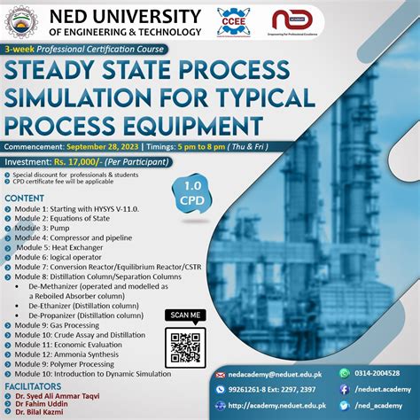Steady State Process Simulation For Typical Process Equipment Ned