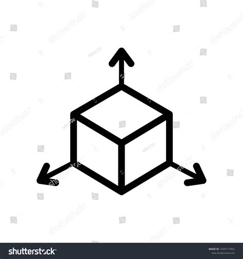 D Xyz Coordinate System Icon Stock Vector Royalty Free Shutterstock