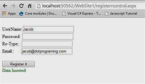 How To Make Register Control In