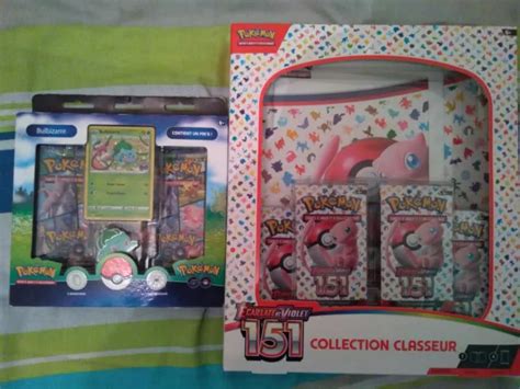 LOT DE 2 Coffrets Cartes Pokemon 151 Et Pokemon Go Bulbizarre EUR 80 00