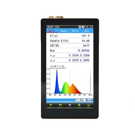 Handheld Spectrometer Light Wavelength Meter With PC Software
