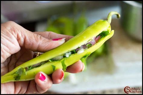 Milagai Bajji Recipe Chilli Bajji Recipe Mirchi Bajji Recipe Stuffed Chilli Bajji Recipe