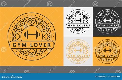 Fitness Logos Templates Set Vector Object And Icons For Sport Labels