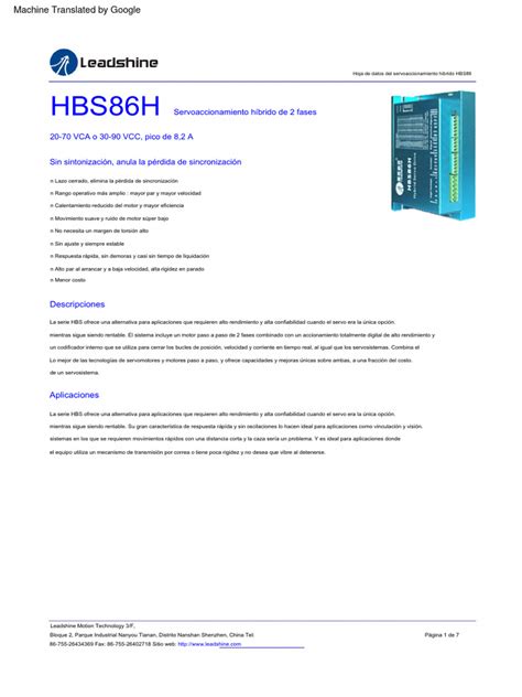 hbs 90 8 2 driver data sheet pdf conector eléctrico ingenieria