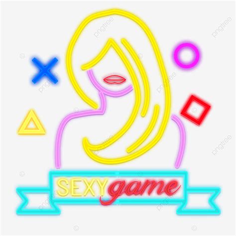 Sexy Game Neon Effect Text Art Font Art Game Icon PNG Transparent Clipart Image And PSD File