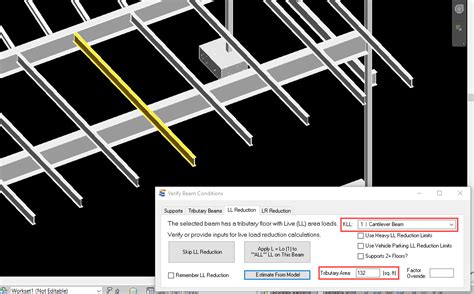 Working With Beam Calculations Beam Loads Live Load Reduction