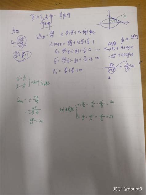 椭圆切线方程的公式及截距及与坐标系围成的最小面积 知乎