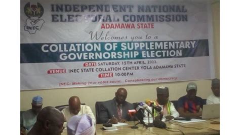 Breaking Collation Of Adamawa Govship Election Results Resumes