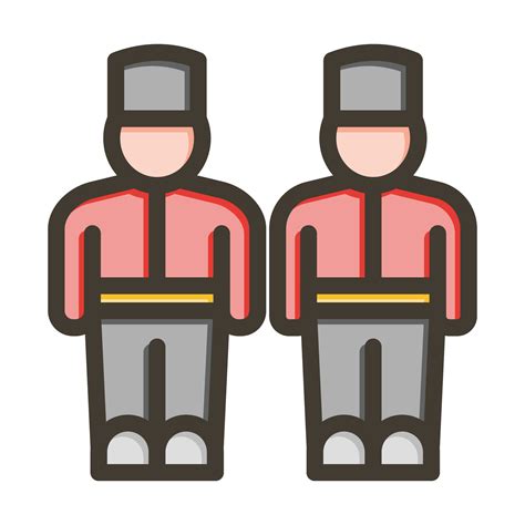 Marching Vector Thick Line Filled Colors Icon For Personal And