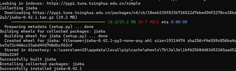 如何在python中安装和使用jieba进行中文分词结巴分词python安装 Csdn博客