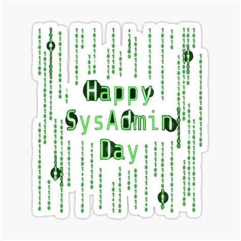 Sysadmin Day Sticker For Sale By Younes09 Redbubble