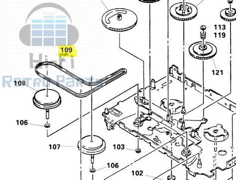 Sony Wm Ex502 Belts Kit Hi Fi Retroparts