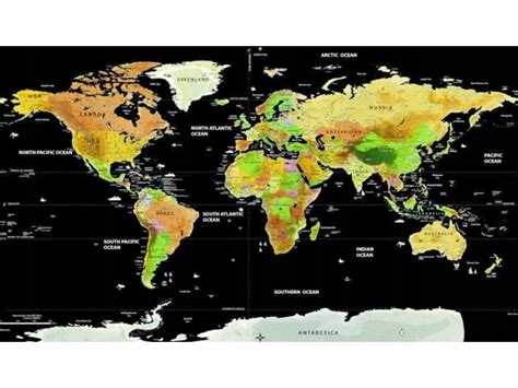 Mapa Świata Zdrapka Prezent dla Podróżnika Złota Plakat Tuba Flagi