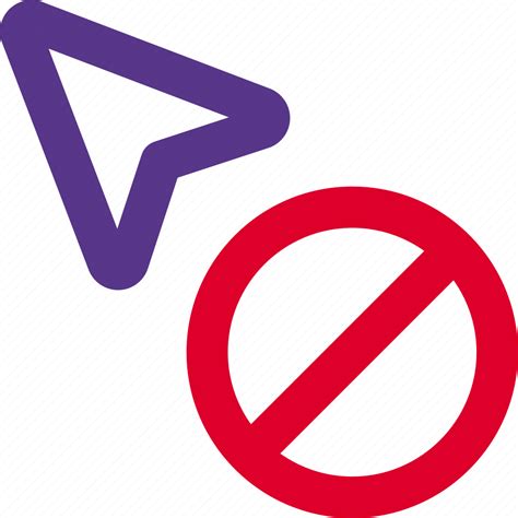 Warning Selection Cursors Interface Essentials Restriction Icon