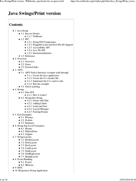 Java Swingsprint Version Pdf Java Programming Language Computer Programming