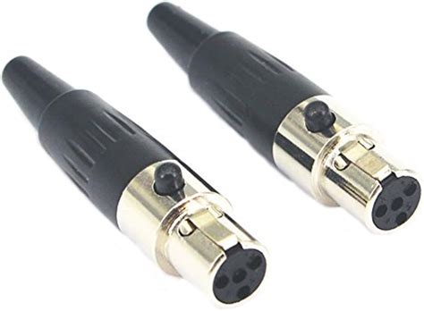 Onelinkmore Mini Xlr Ta4f 4pin Female Audio Connector Microphone Cable Socket