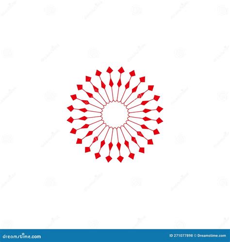 Swirl Arrows Rotate Symbol Decoration Vector Stock Vector
