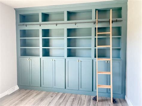 Bookcases With Rolling Ladder At Curtis Dolan Blog