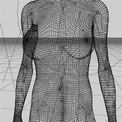 D Model Alina Body Nude Model VR AR Low Poly CGTrader