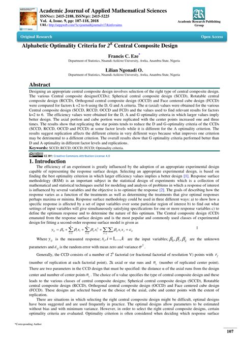 Pdf Unbalanced Two Way Random Model With Integer Valued Degrees Of