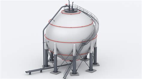 Industrial Storage Tank 3d Model Turbosquid 1806644