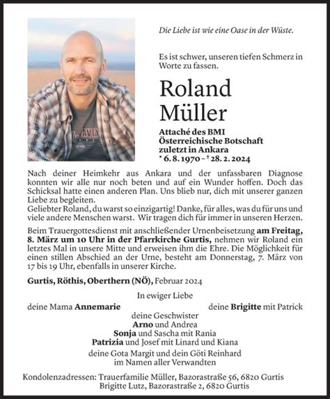 Todesanzeigen Todesanzeigen Vorarlberger Nachrichten