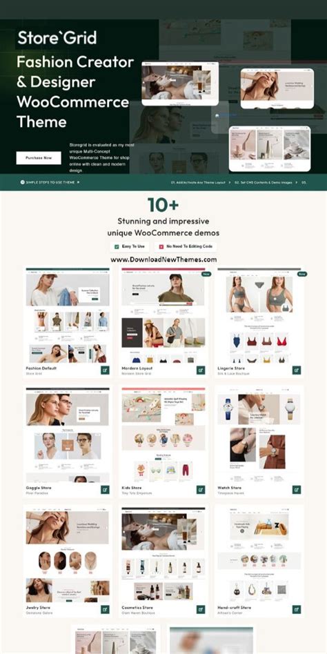 Storegrid Fashion And Multipurpose Woocommerce Theme In 2024 Web Design Software Woocommerce