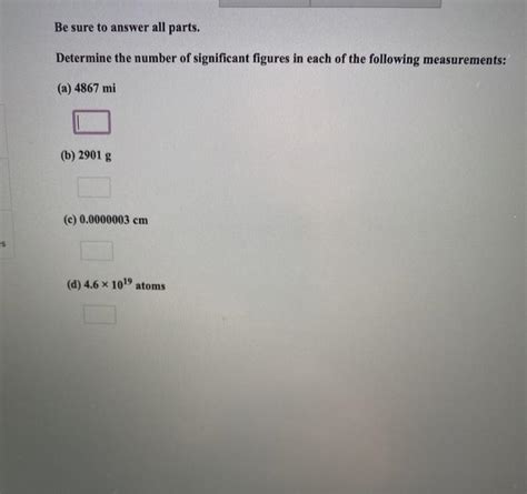 Solved Be Sure To Answer All Parts Calculate The Density Of Chegg
