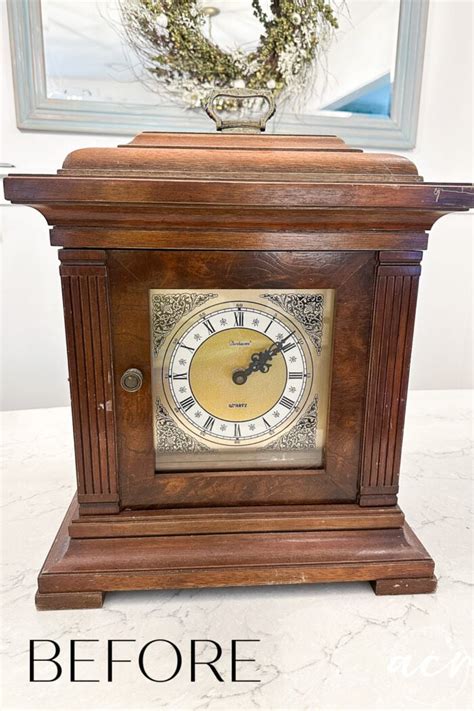 Mantel Clock Makeover Artsy Chicks Rule®