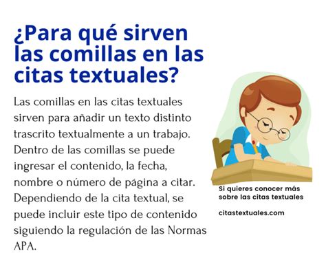 Uso De Comillas En Citas Textuales Citas Textuales