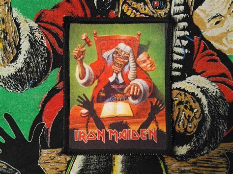 Iron Maiden Eddie The Judge” Photo Printed Patch Eddies Battle Vest