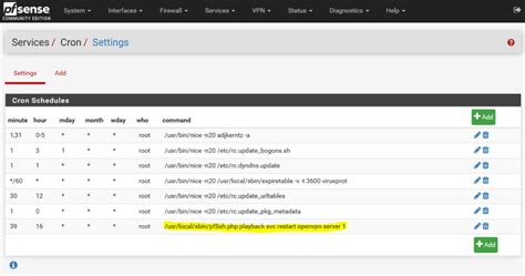 PfSense OpenVPN Via Ssh Oder Cron Neustarten Andy S Blog