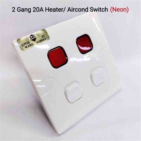 Heater Switch Air Cond Switch A Gang With Neon Shopee Malaysia