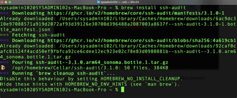 security auditing tool “ssh audit” sysadmin102™
