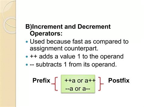 Operators And Expressions In C Language Pptx